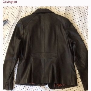 Covington | Jackets & Coats | Covington Brown Leather Jacket Make ...